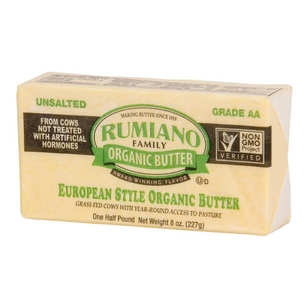 Butter-Unsalted, Organic (1/2 lb. pkg.) - OtterBee's Market